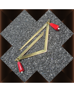 BLOOD TRIANGLE Finished Natural Composition Silver 925